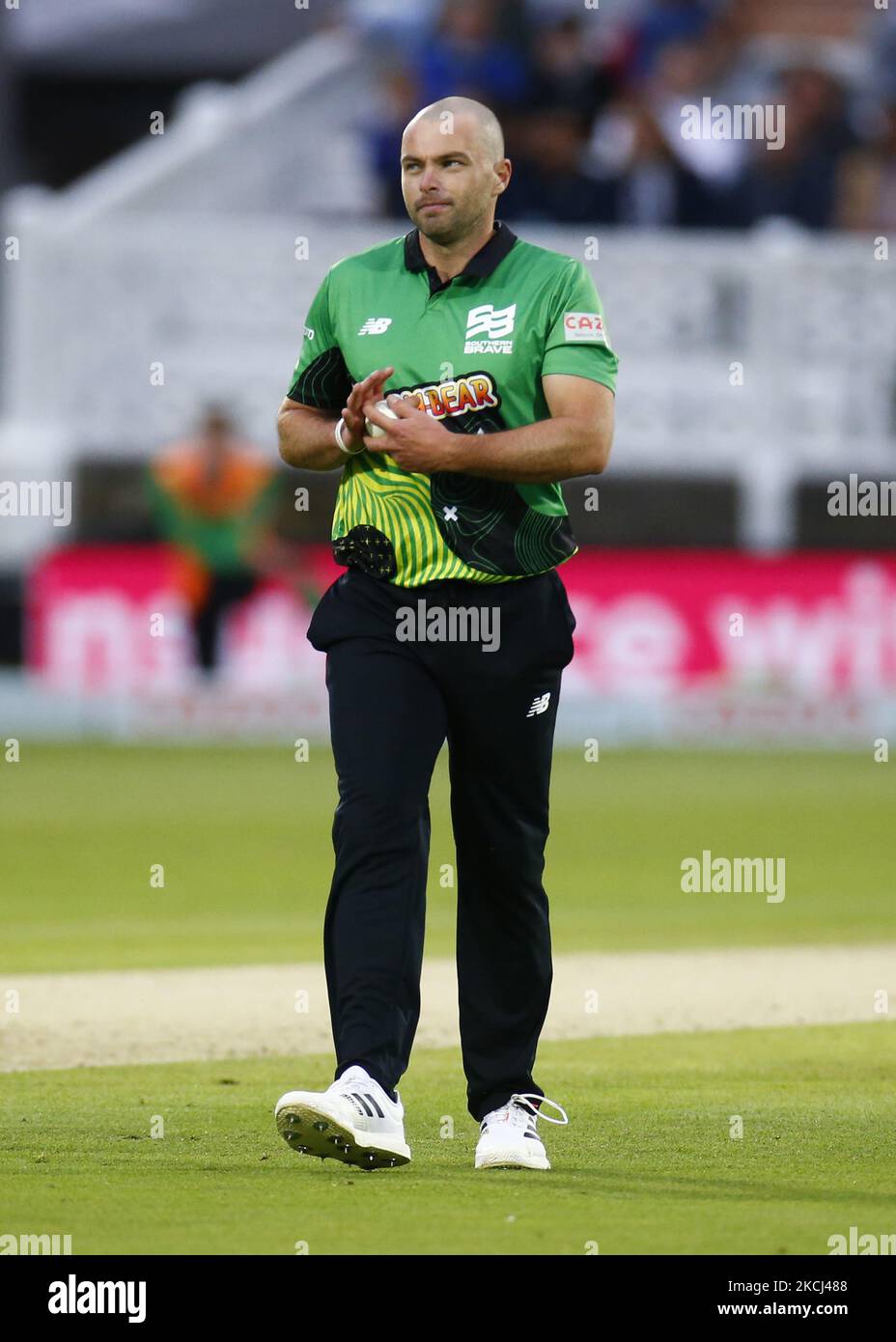 Jake Lintott of Southern Brave during The Hundred between London Spirit ...