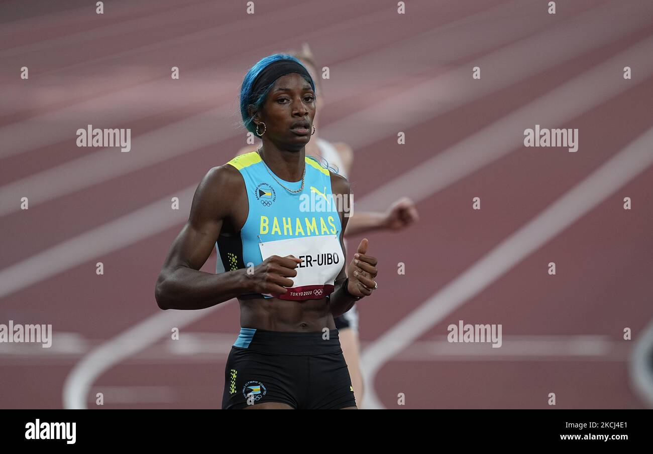 Shaunae Miller-Uibo from Bahamas during 200 meter for women at the ...
