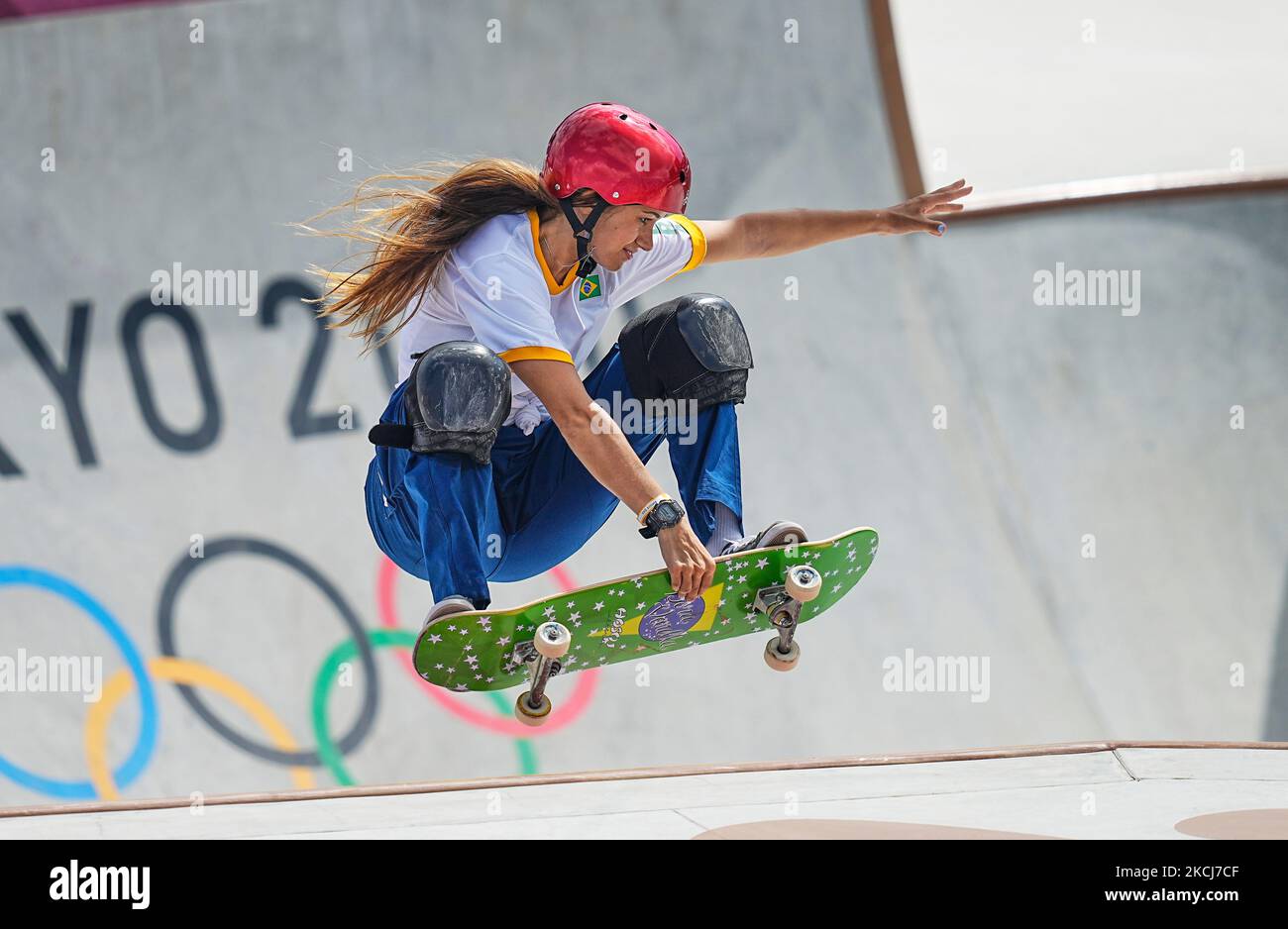 Dora Varella During Womens Park Skateboard At The Olympics At Ariake