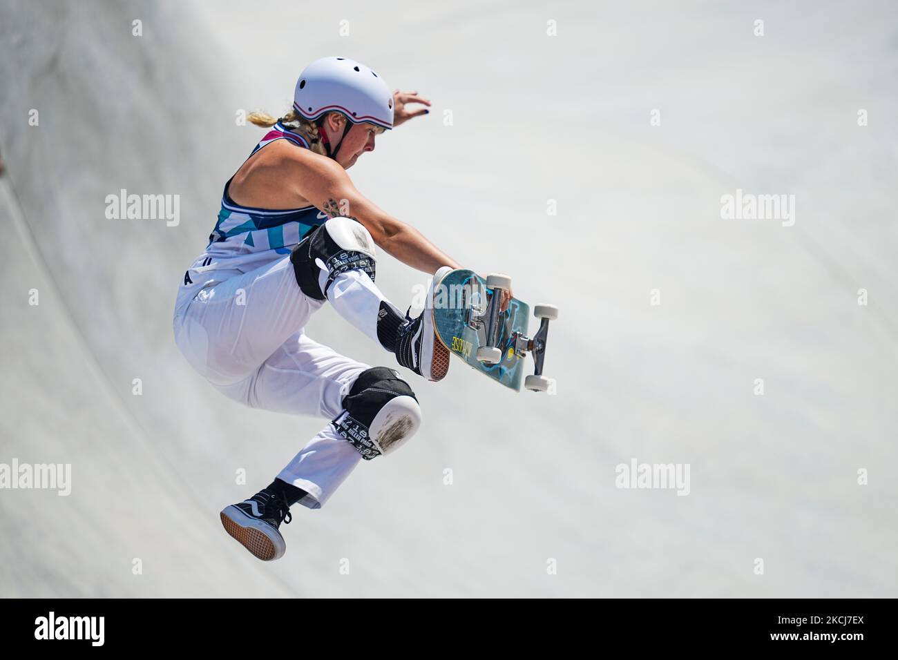 Jordyn Barratt during women's park skateboard at the Olympics at Ariake ...
