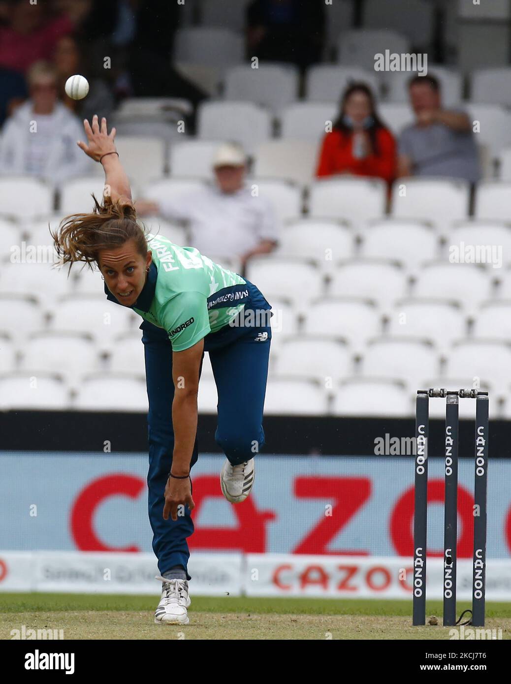 Tash Farrant of Oval Invincibles Women during The Hundred between Oval ...