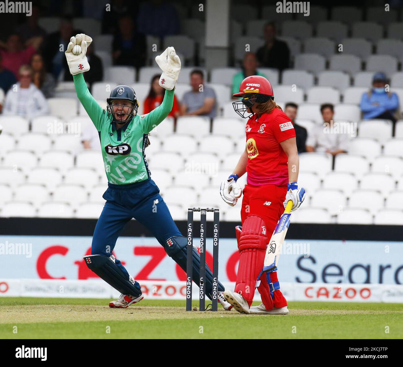 Sarah Bryce of Oval Invincibles Women during The Hundred between Oval ...