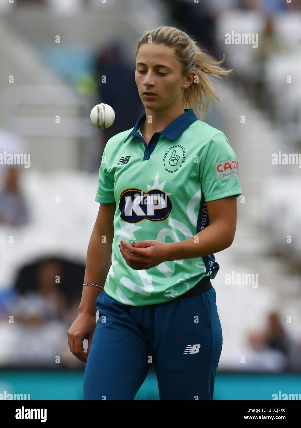 Eva Gray of Oval Invincibles Women during The Hundred between Oval ...