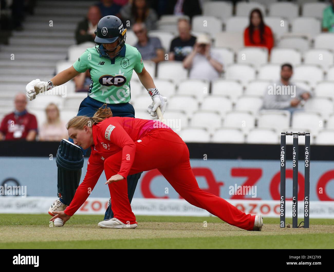 Bryony Smith of Welsh Fire Women during The Hundred between Oval ...