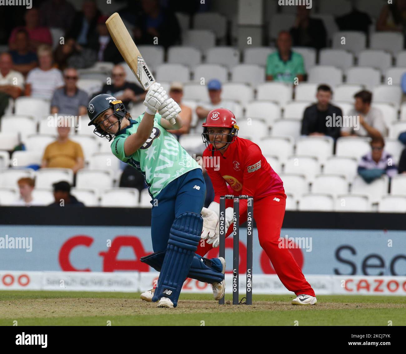 Mady Villiers of Oval Invincibles Women during The Hundred between Oval ...