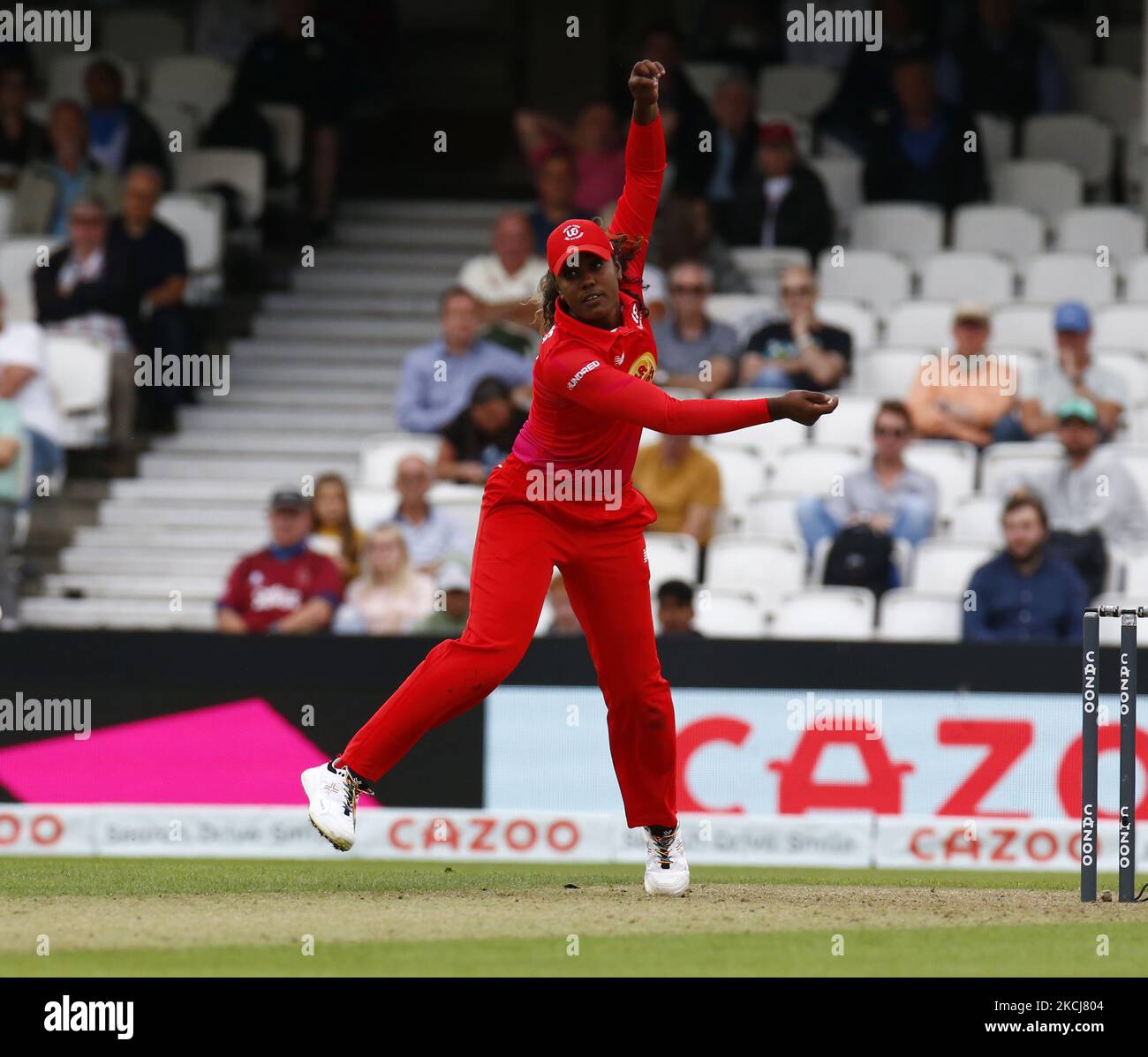 Hayley Matthews of Welsh Fire Women during The Hundred between Oval ...