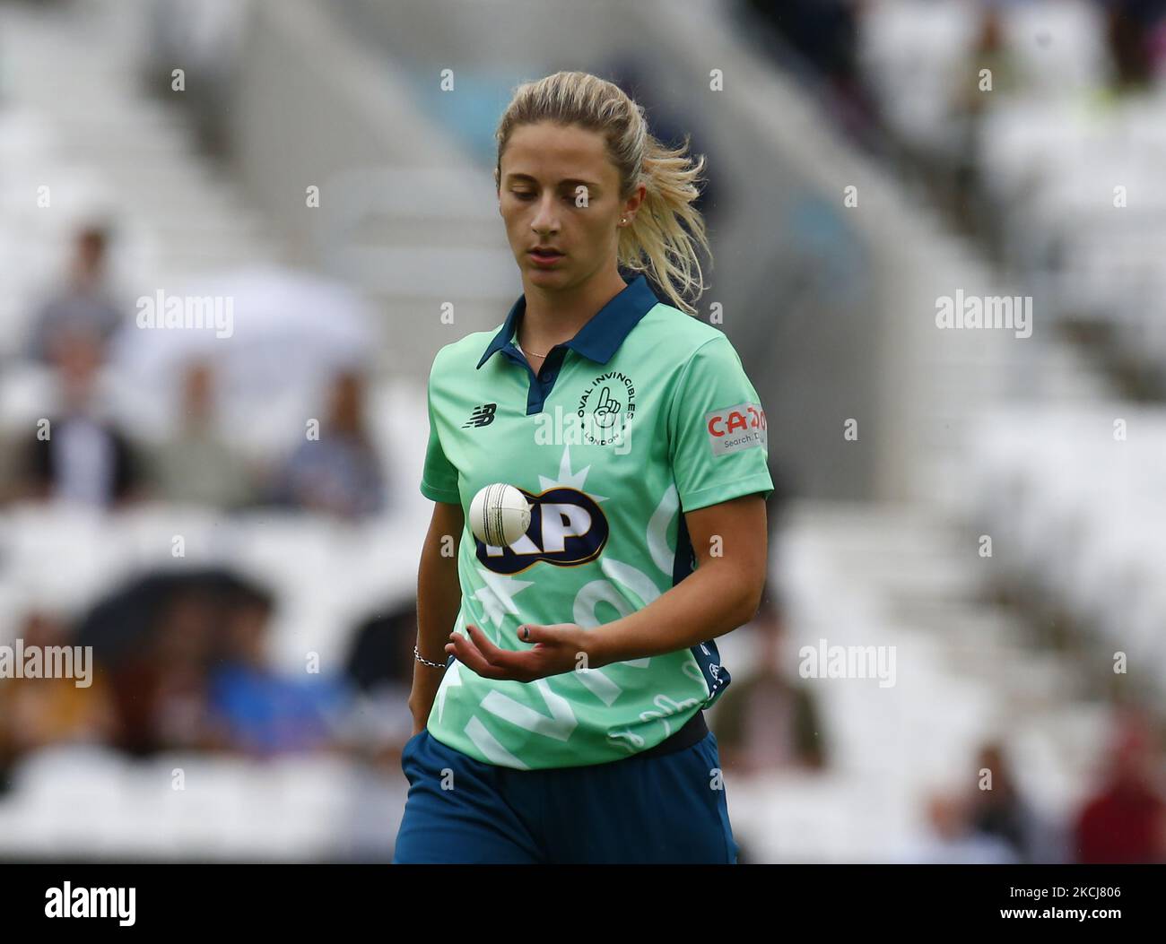Eva Gray of Oval Invincibles Women during The Hundred between Oval ...