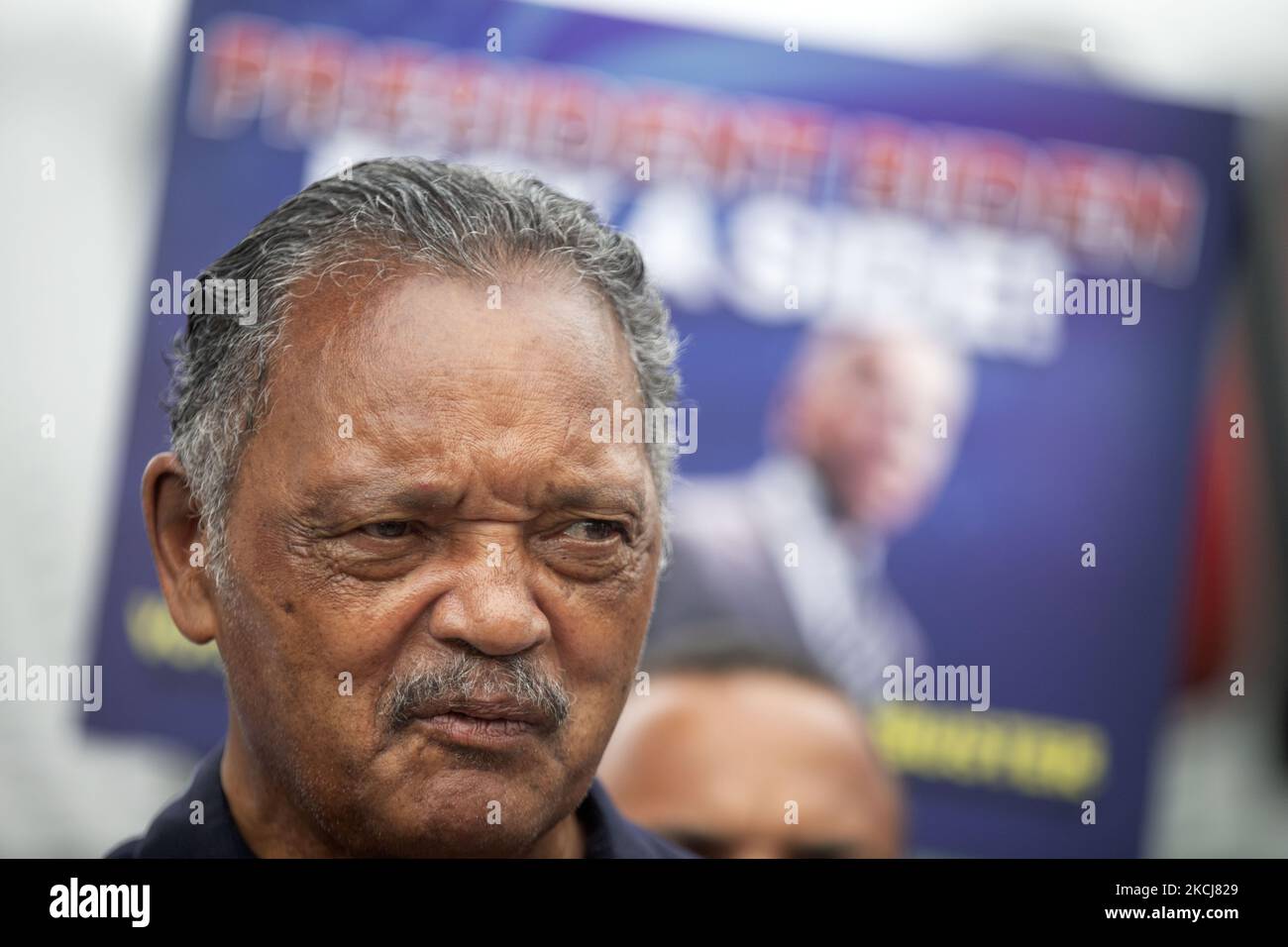 Reverend Jesse Jackson, veteran civil rights activist, spoke to the ...