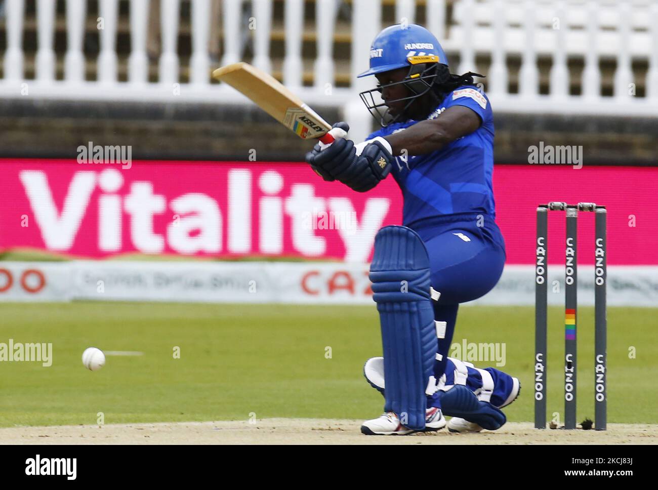LONDON, ENGLAND - AUGUST 01:Deandra Dottin of London Spirit Women ...
