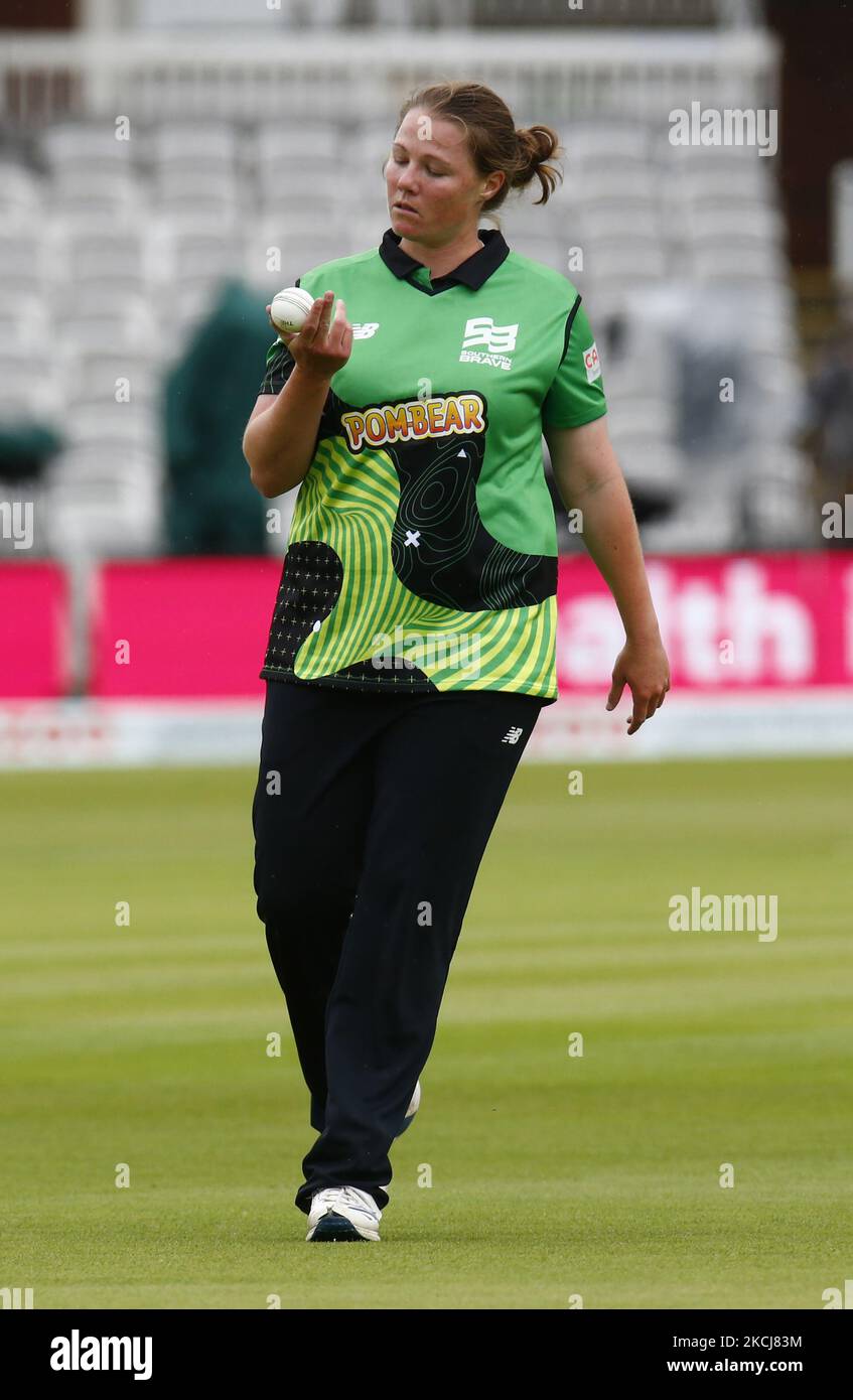 Anya Shrubsole of Southern Brave Women during The Hundred between ...