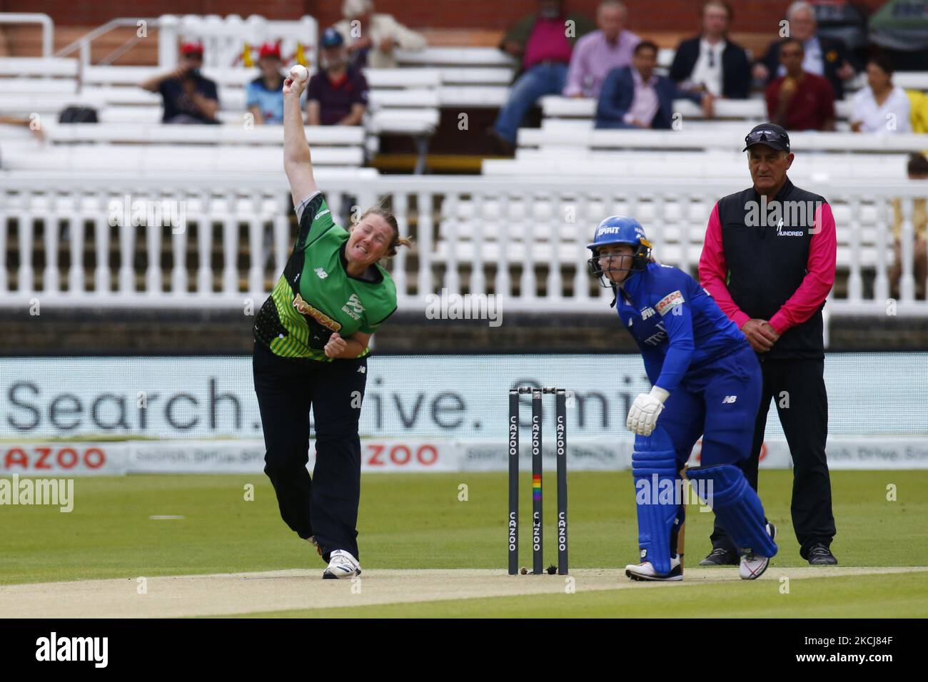 Anya Shrubsole of Southern Brave Women during The Hundred between ...