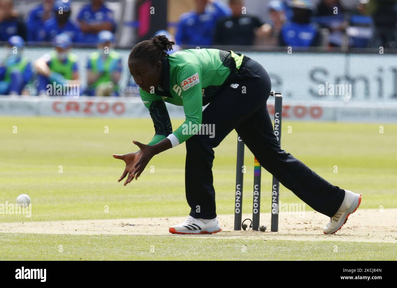 Stafanie Taylor of Southern Brave Women during The Hundred between ...