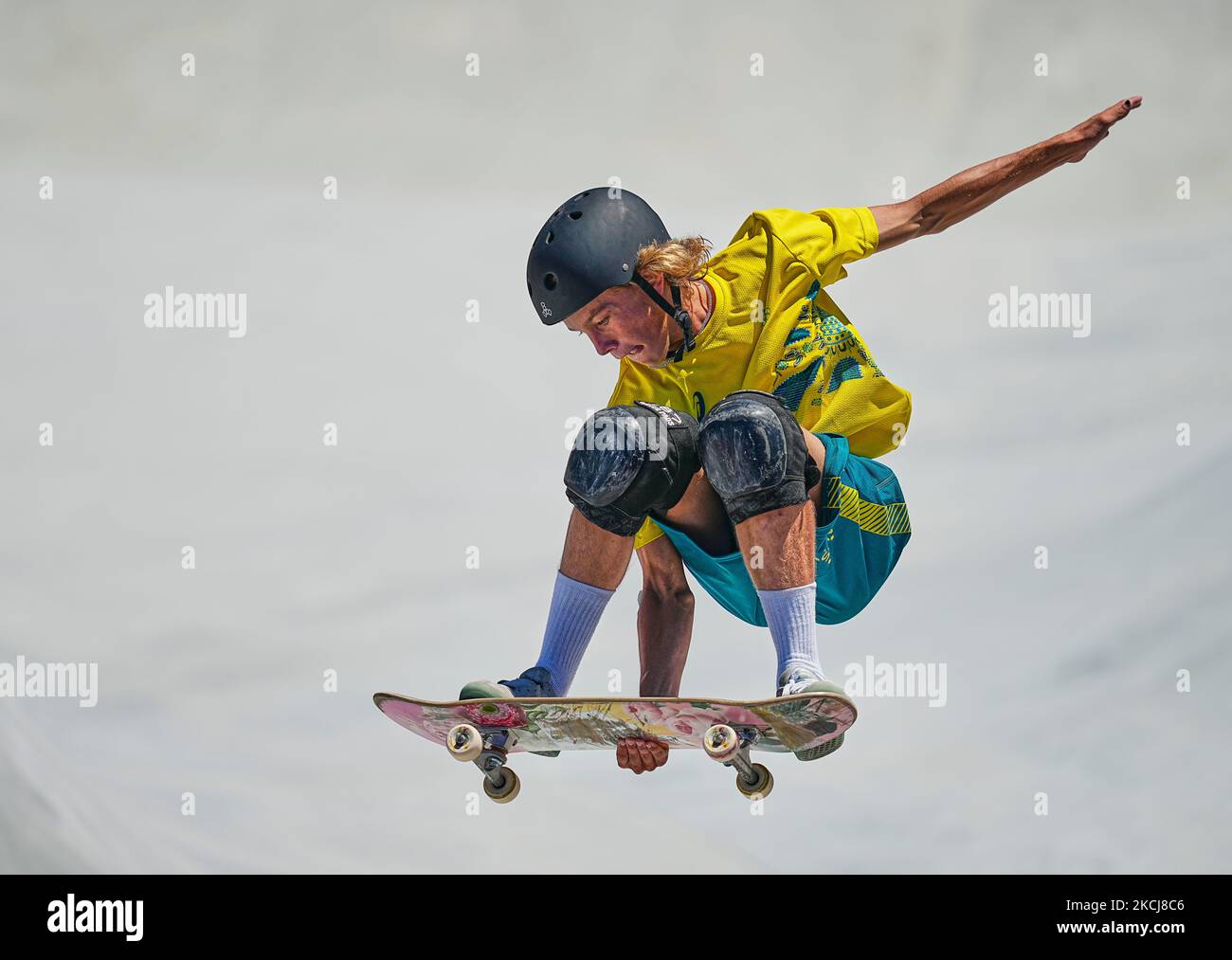 Keegan Palmer winning gold at mens park skateboard at the Olympics at ...