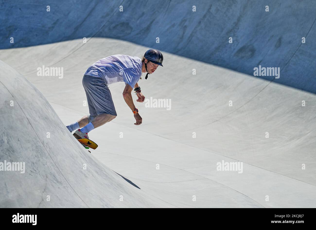 Andy Anderson during mens park skateboard at the Olympics at Ariake ...