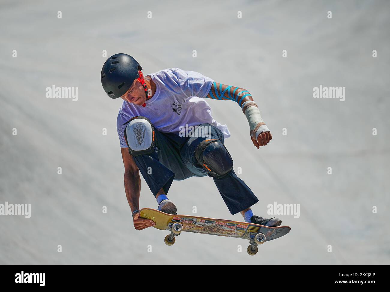 Tyler Edtmayer during mens park skateboard at the Olympics at Ariake ...