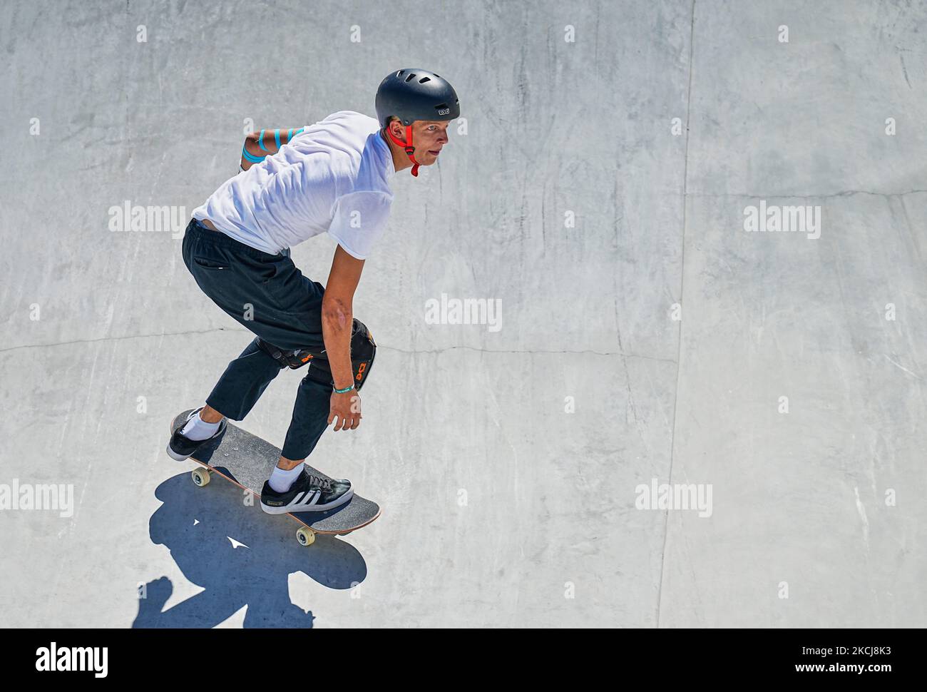 Tyler Edtmayer during mens park skateboard at the Olympics at Ariake ...