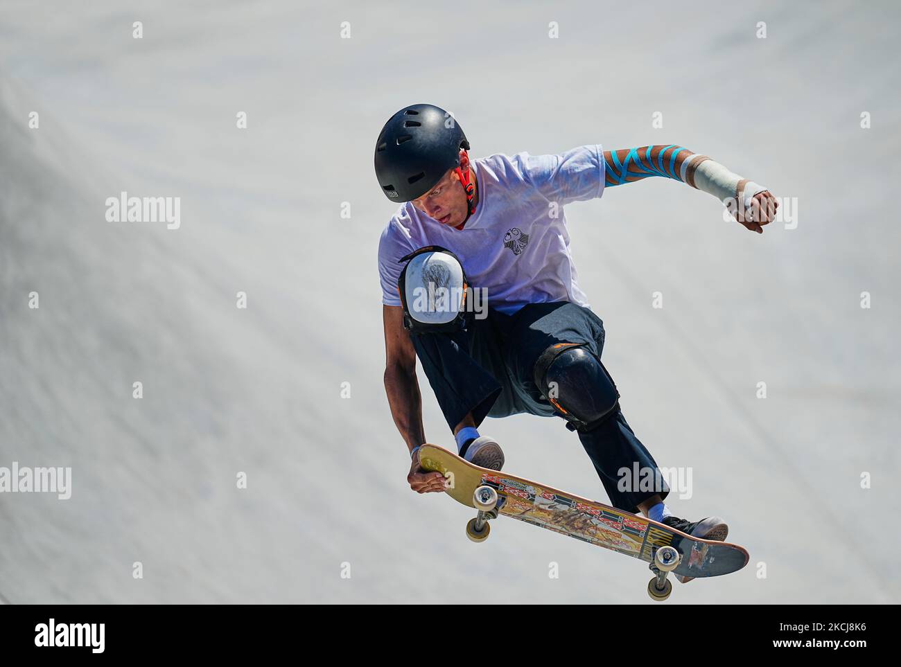 Tyler Edtmayer during mens park skateboard at the Olympics at Ariake ...