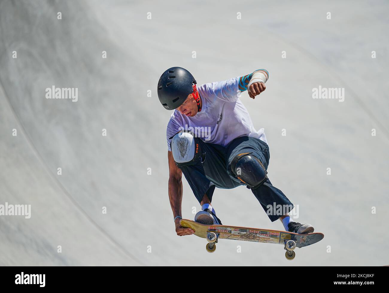 Tyler Edtmayer during mens park skateboard at the Olympics at Ariake ...
