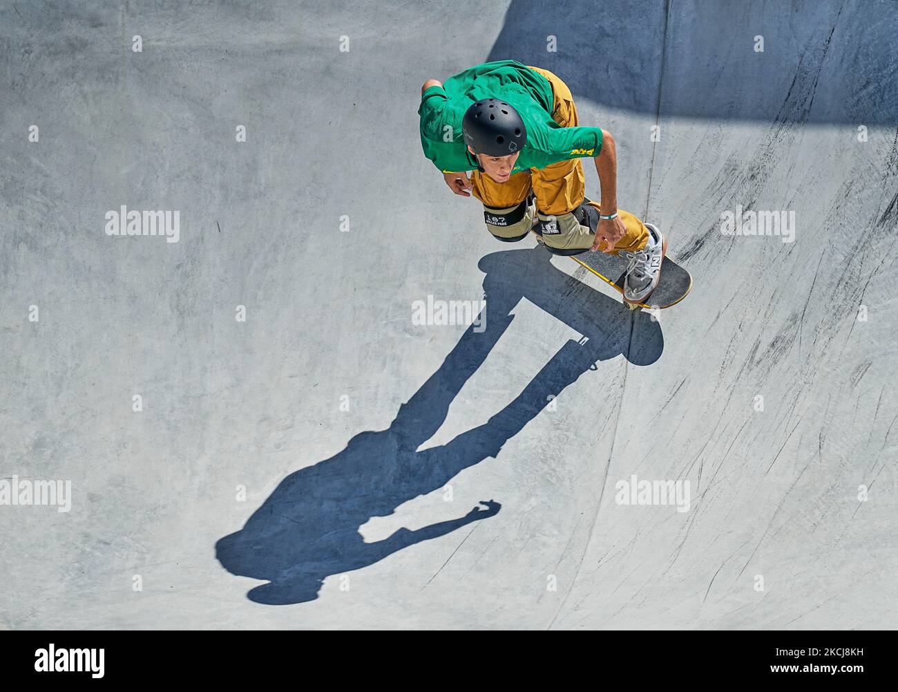 Pedro Quintas during mens park skateboard at the Olympics at Ariake ...