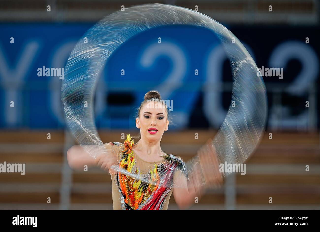Katrin Taseva during Rhythmic Gymnastics at the Tokyo Olympics, Ariake ...