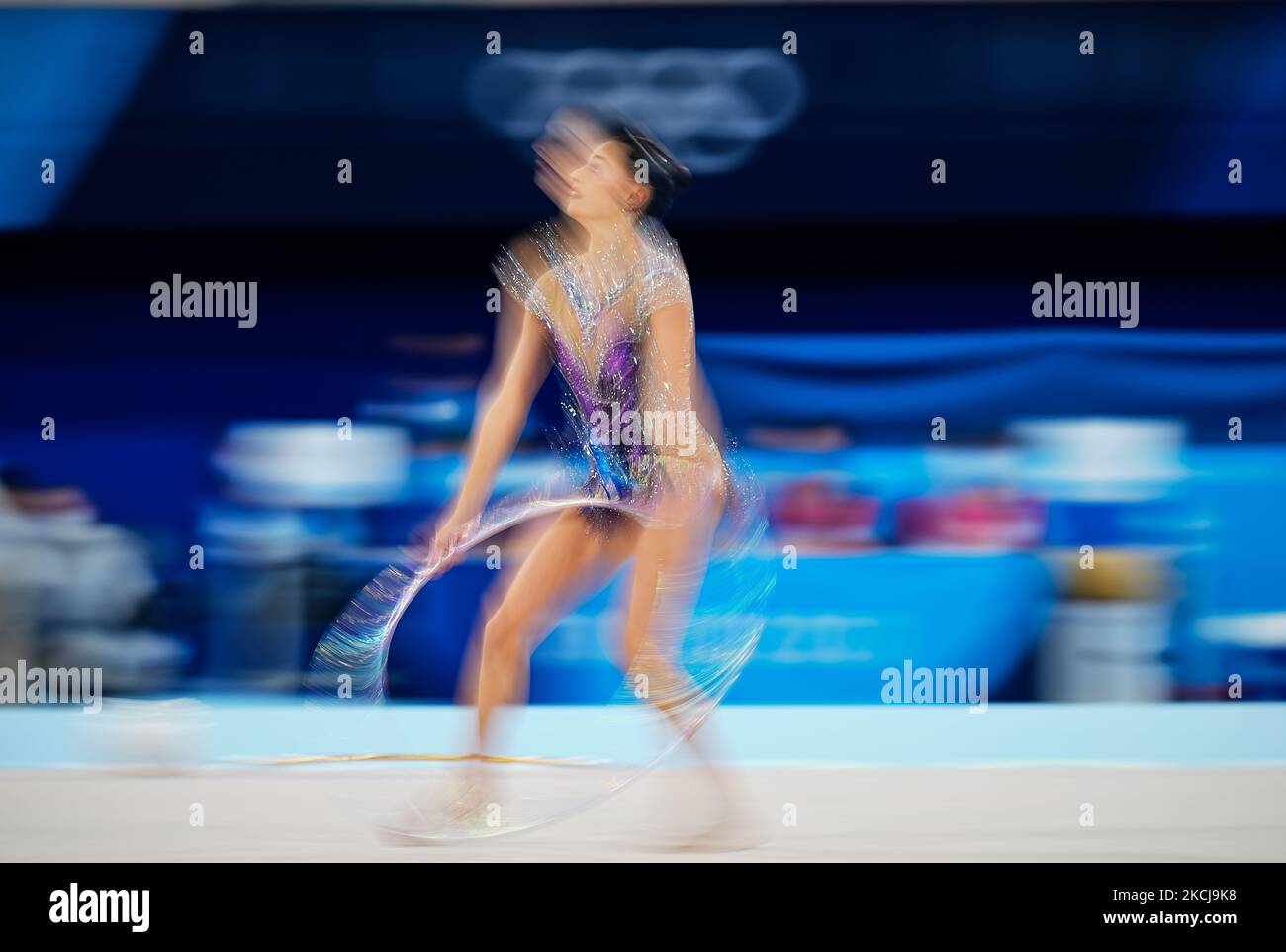 Linoy Ashram during Rhythmic Gymnastics at the Tokyo Olympics, Ariake ...