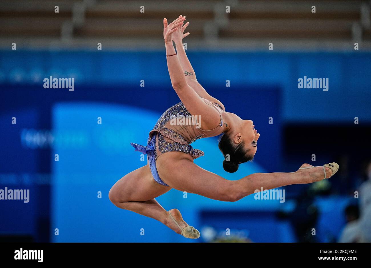 Katrin Taseva during Rhythmic Gymnastics at the Tokyo Olympics, Ariake ...
