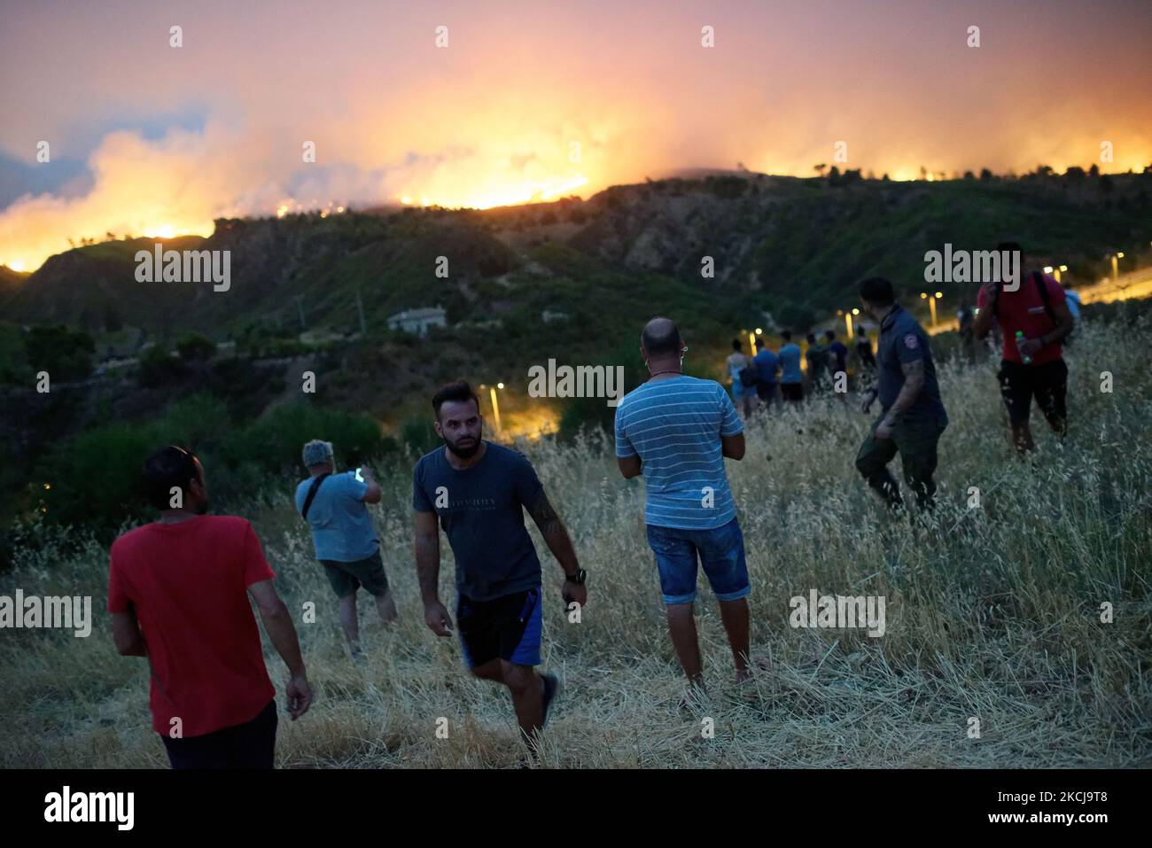 Residential areas in Athens northern suburbs were evacuated after ...