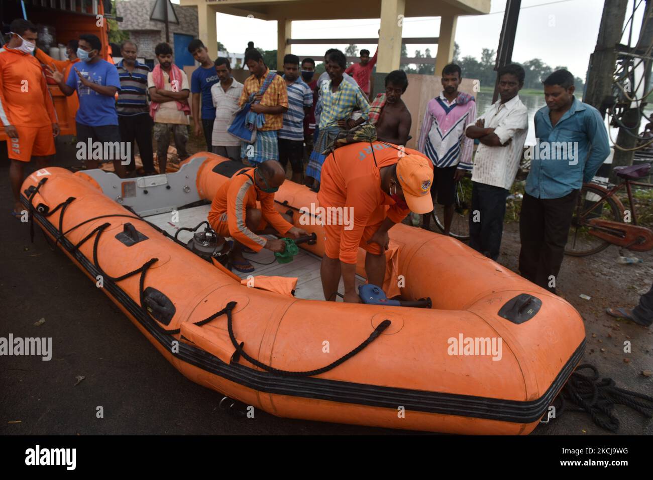 NDRF - National Disaster Response Force teams are deployed in the flood affected areas for ...