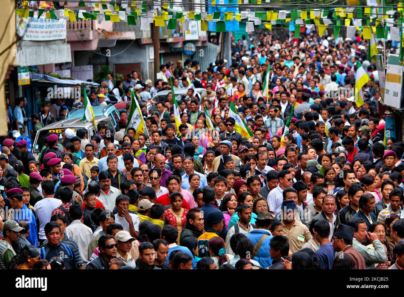 Thousands of Nepalis filled the streets after a hartal (general strike ...