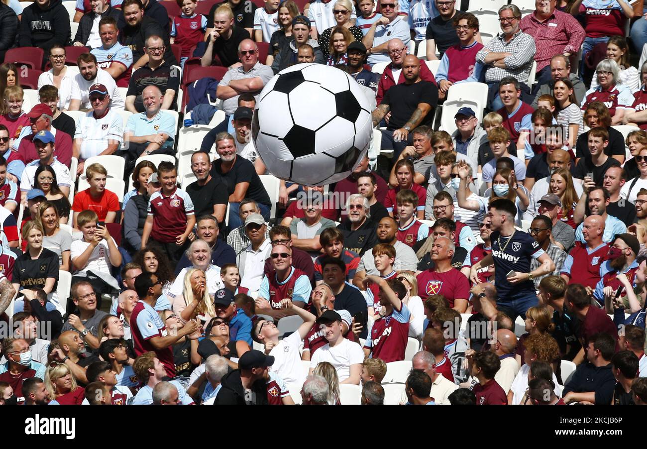 West Ham Fans playing with football during Betway Cup between West Ham ...