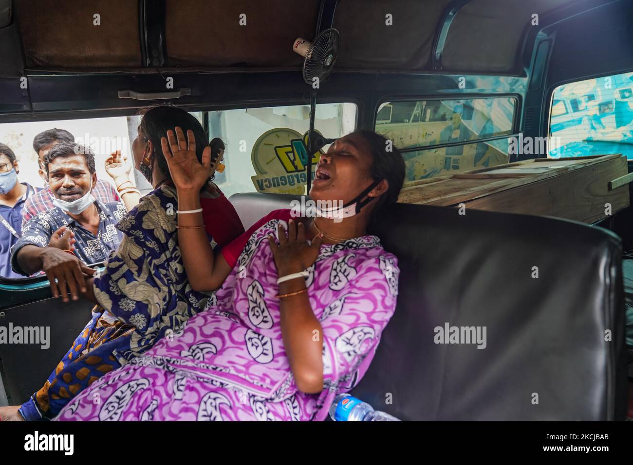 The mother and aunt broke down in tears when they came to pick up the ...