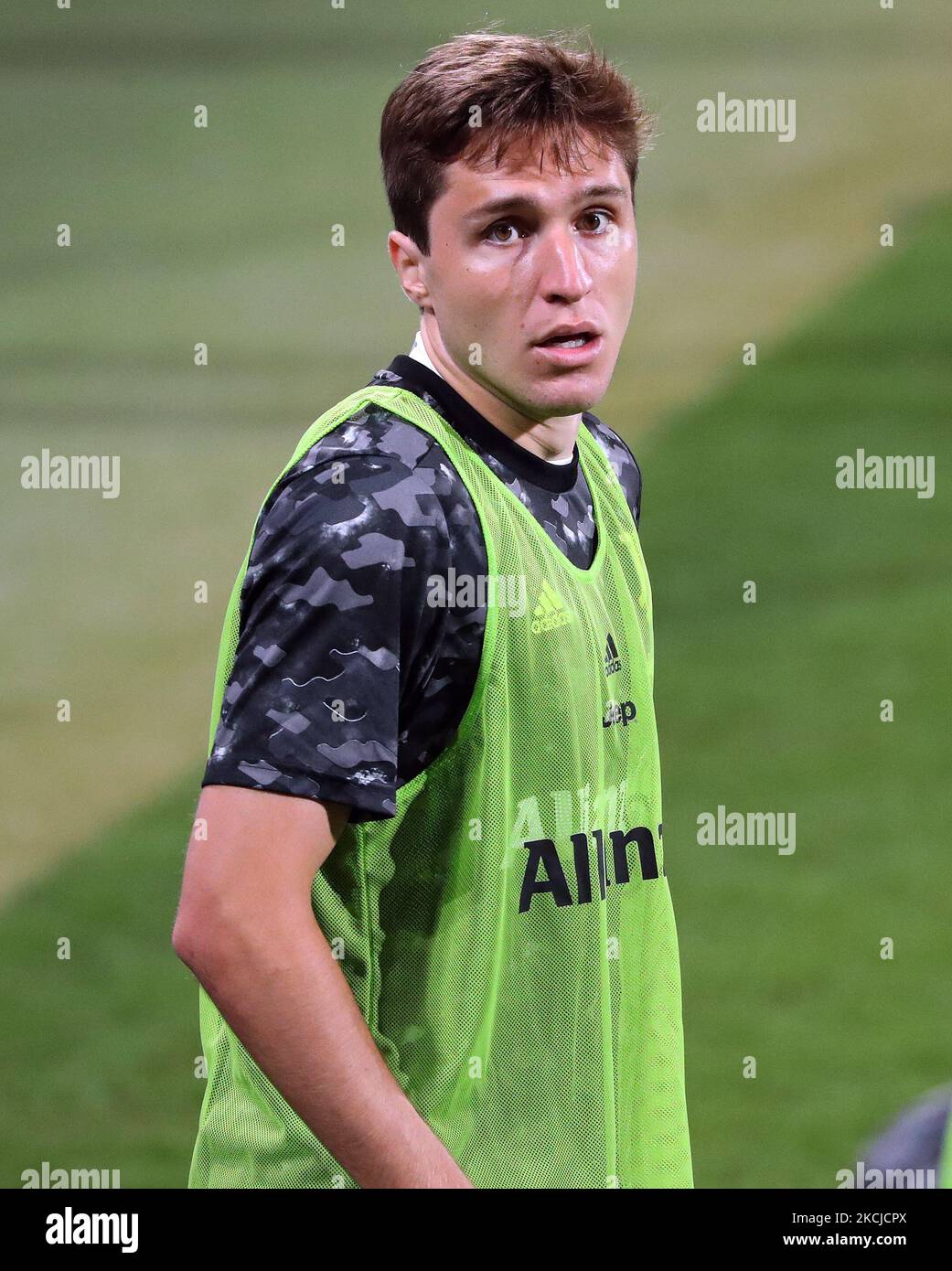 Federico Chiesa during the match between FC Barcelona and Juventus ...