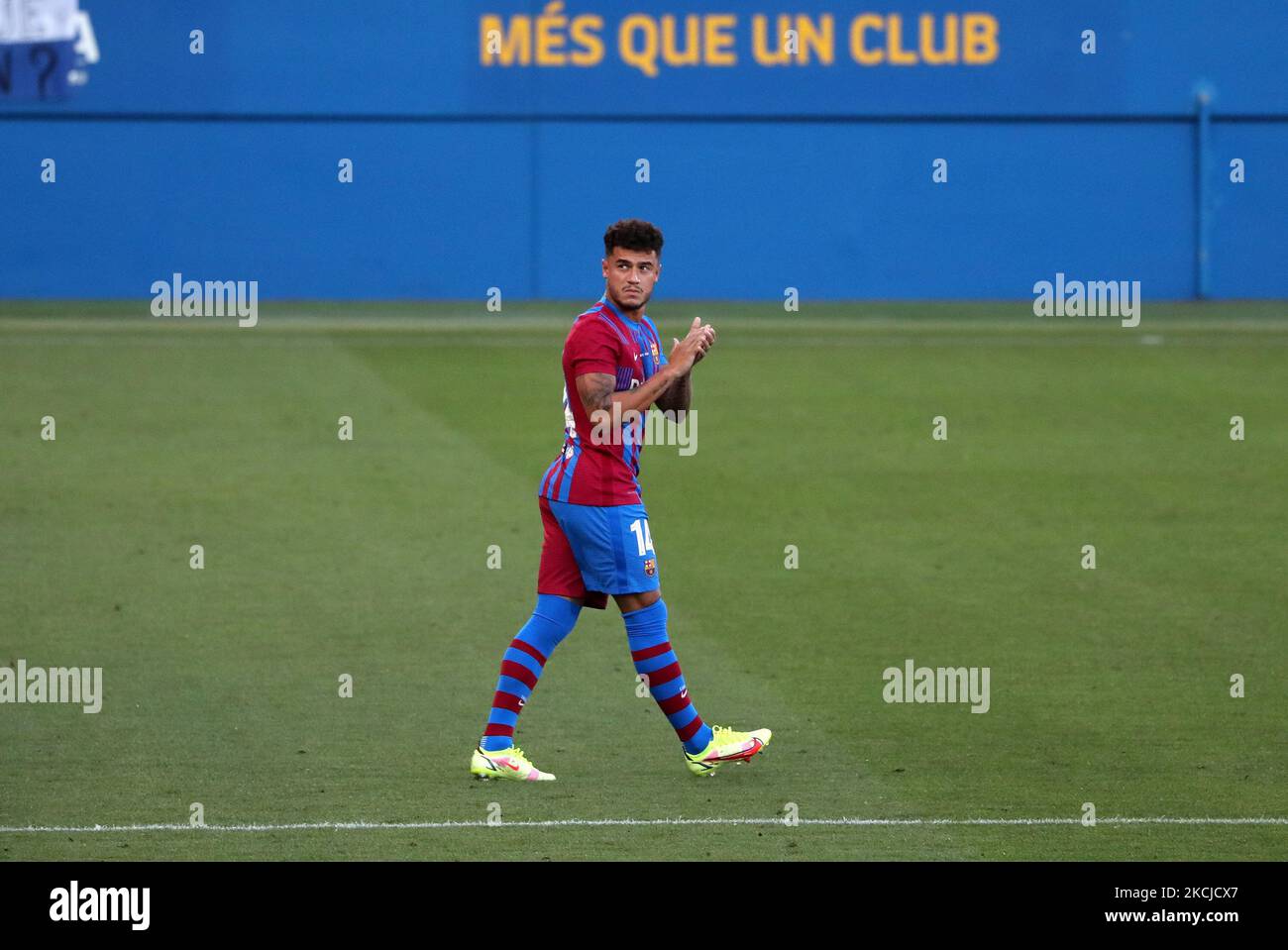 Philippe Coutinho during the presentation of the FC Barcelona squad for ...