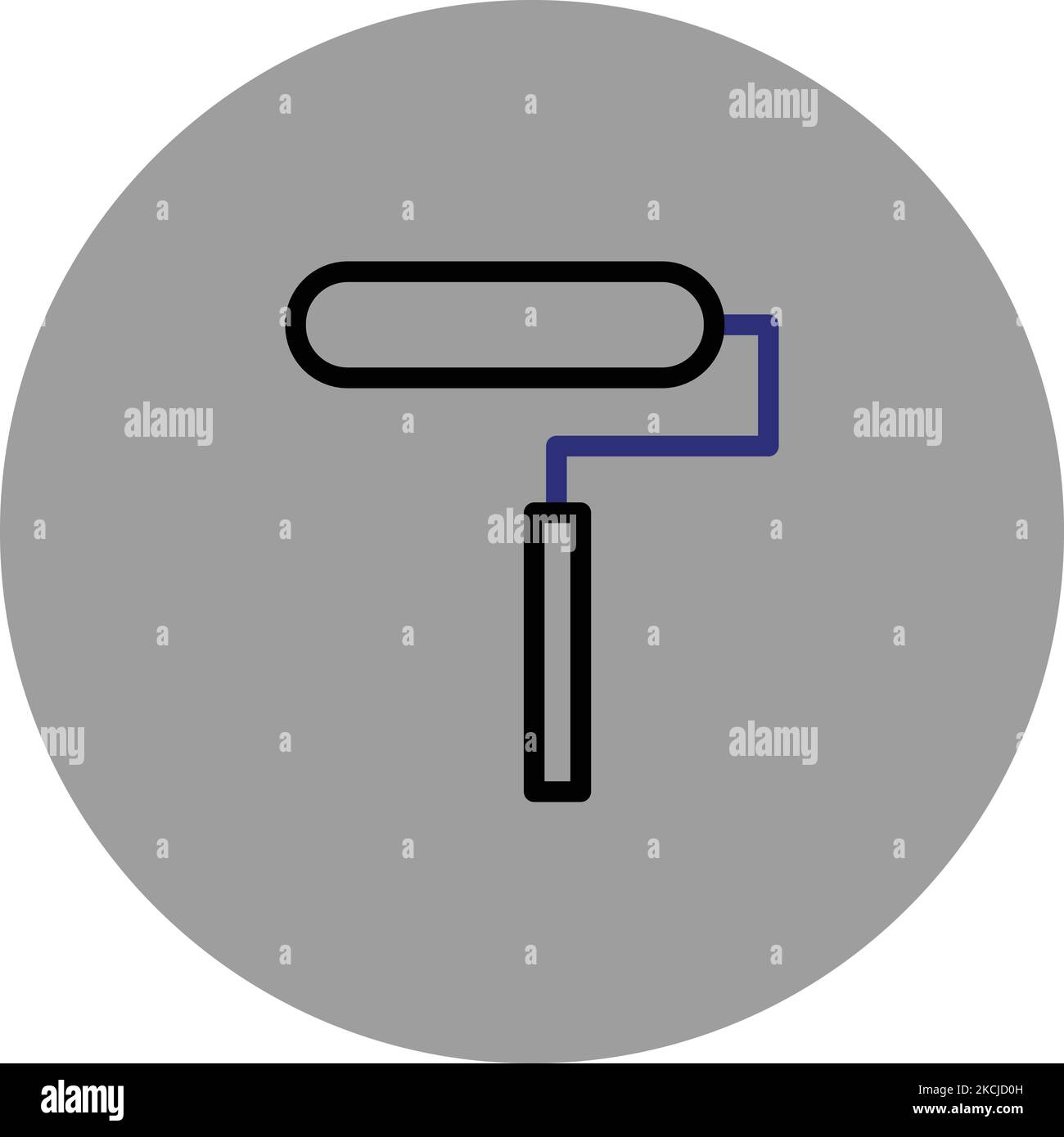 Bell Icon Black And Blue Icon Vector Icon Gray Background Icon Android