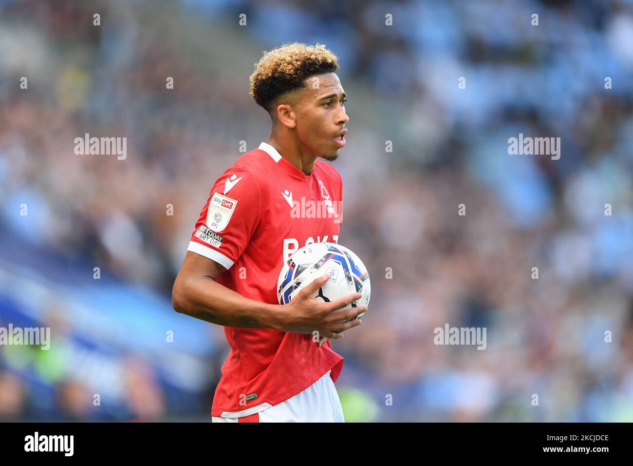 Jordan Gabriel of Nottingham Forest during the Sky Bet Championship ...