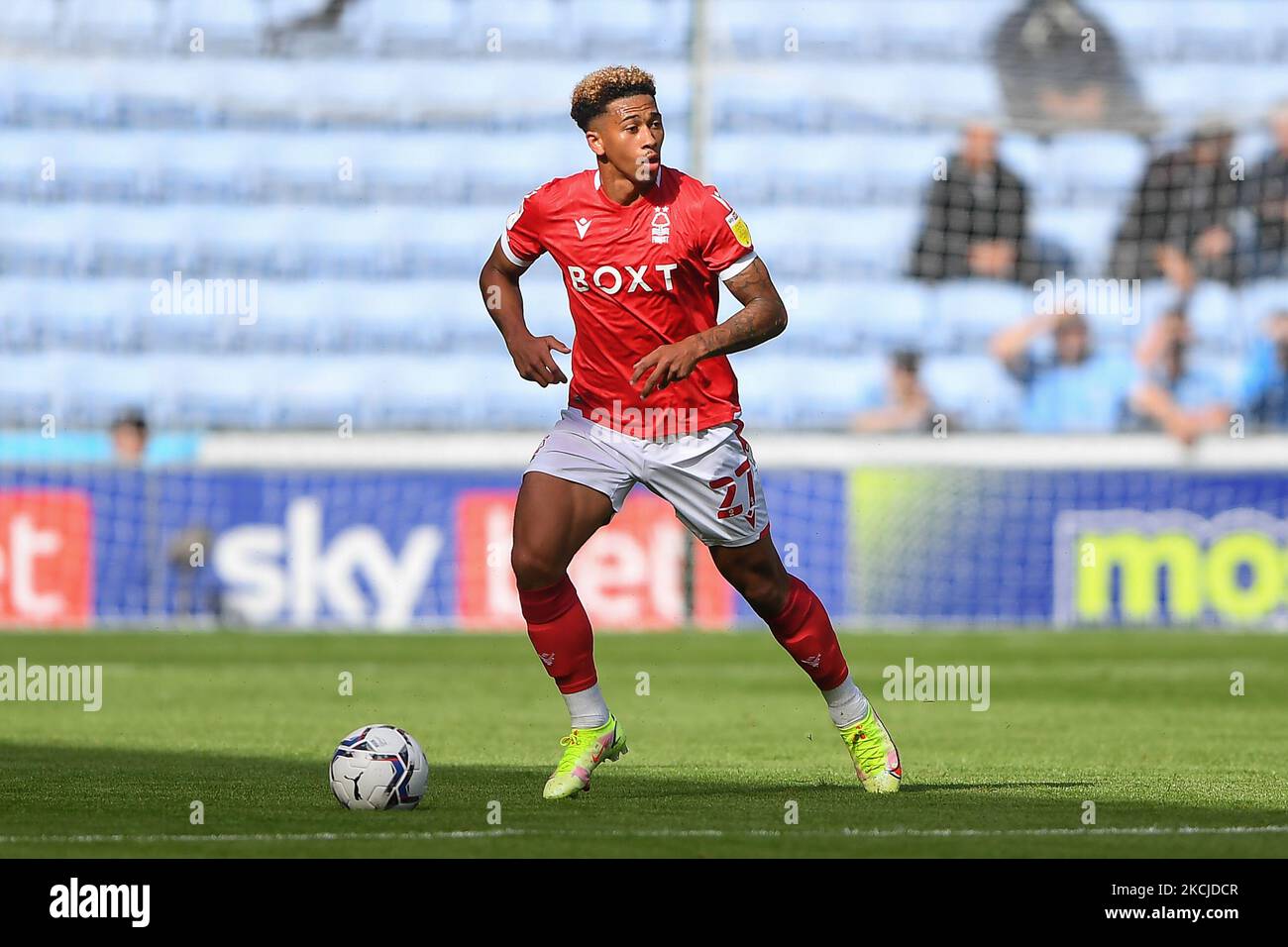 Jordan Gabriel of Nottingham Forest in action during the Sky Bet ...