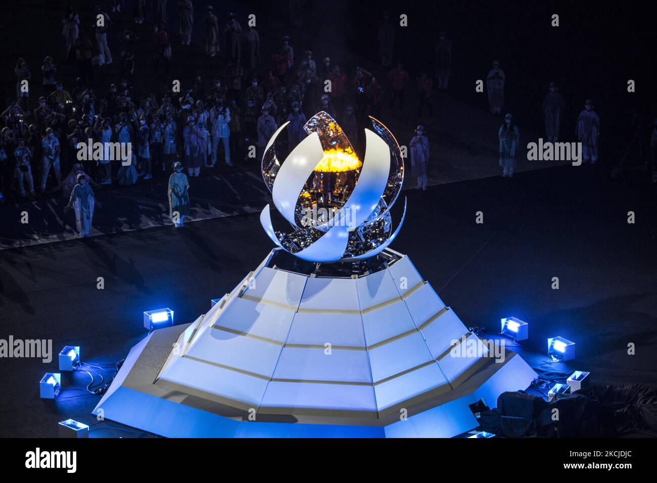 Olympics: Closing Ceremony at the Olympic Stadium. The Olympic fire ...