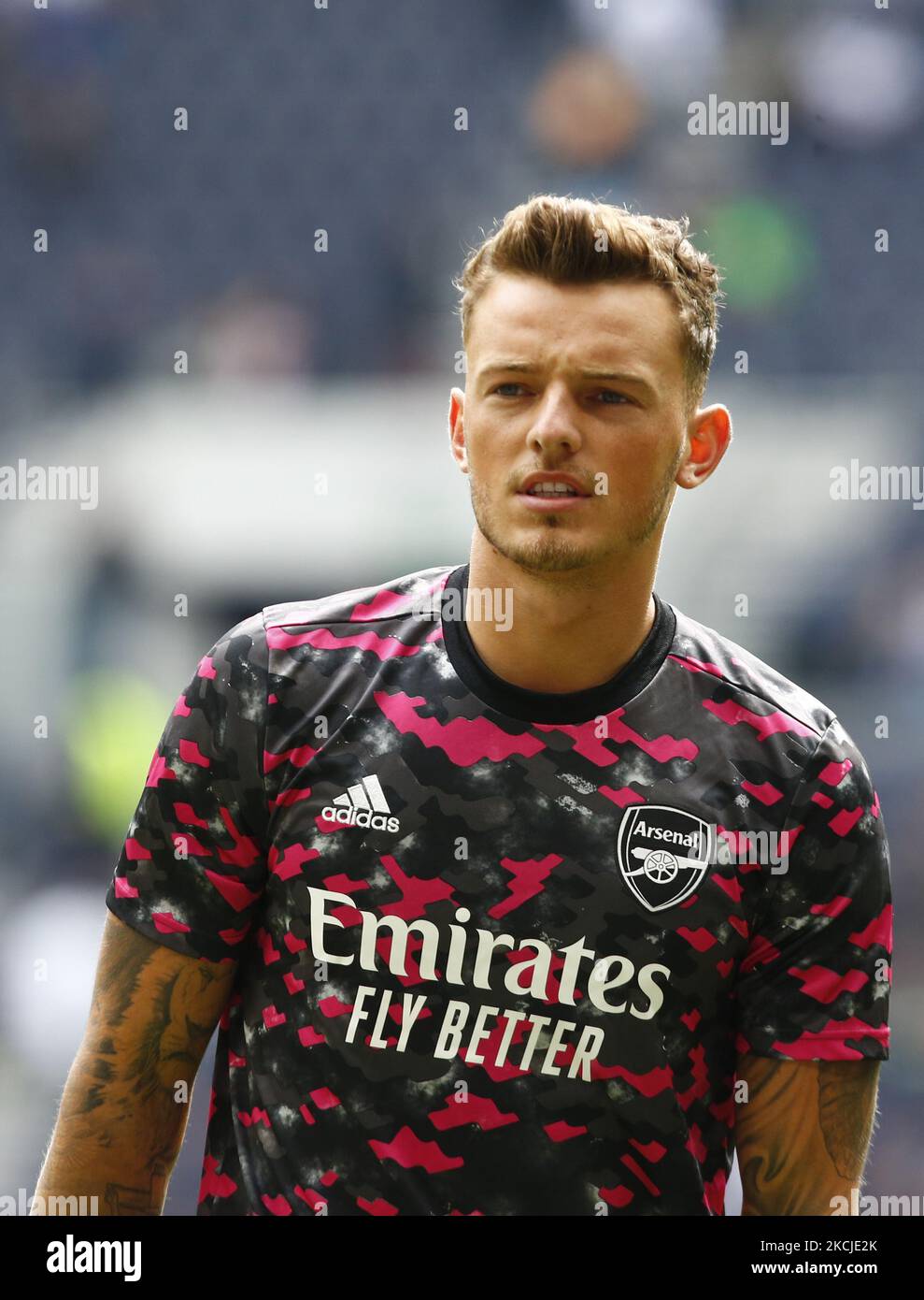 Ben White of Arsenal during The Mind Series between Tottenham Hotspur ...