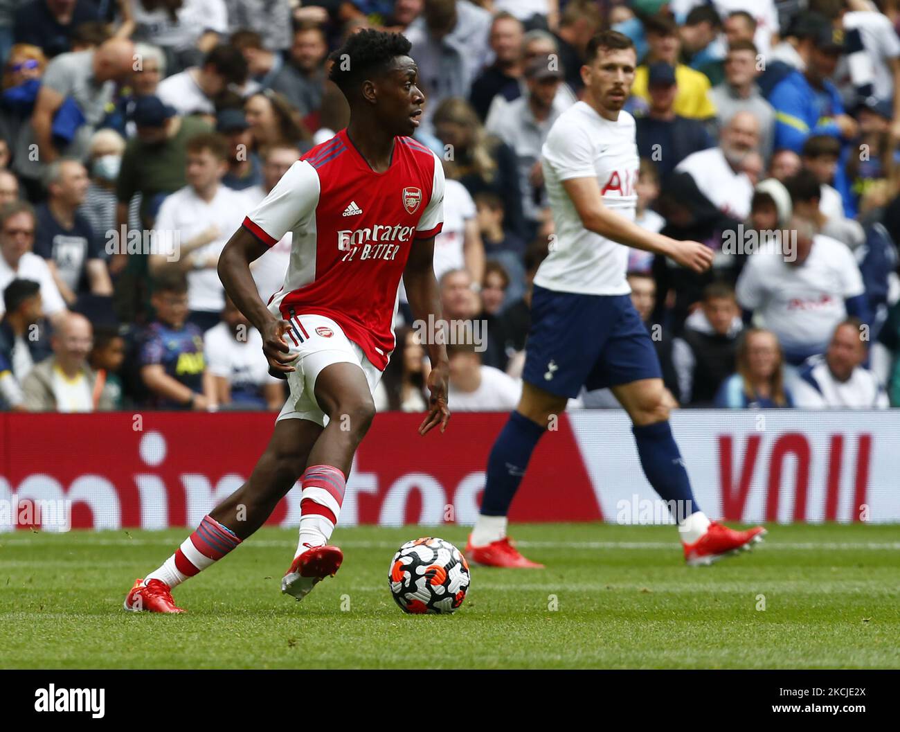 Albert Sambi Lokonga of Arsenal during The Mind Series between ... Albert Sambi Lokonga of Arsenal during The Mind Series between ...
