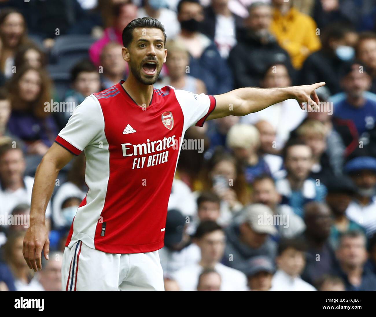 Pablo Mari of Arsenalduring The Mind Series between Tottenham Hotspur ...