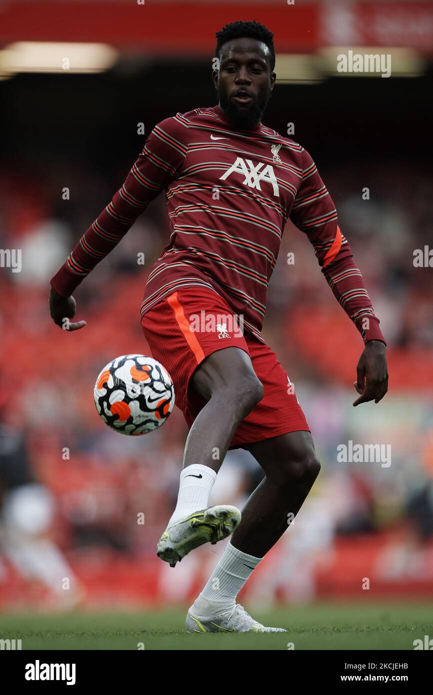 Divock Origi of Liverpool during the warm-up before the pre-season ...