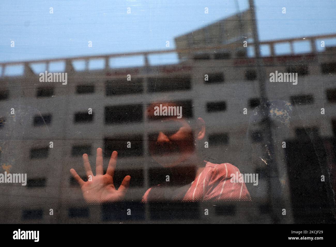 Palestinian children release balloons during a protest against the ...
