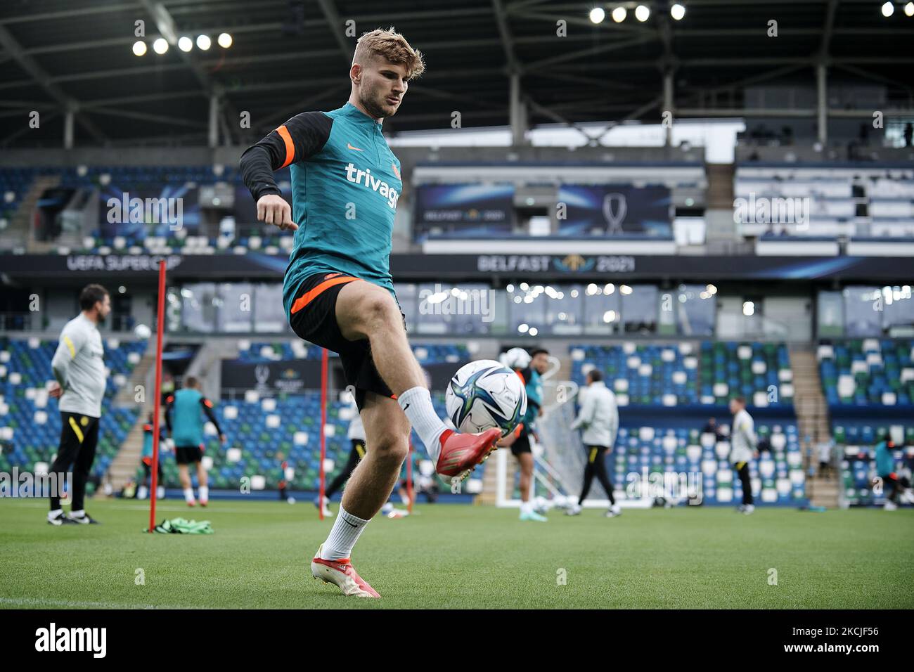 Chelsea fc training session uefa super cup hi-res stock photography and ...