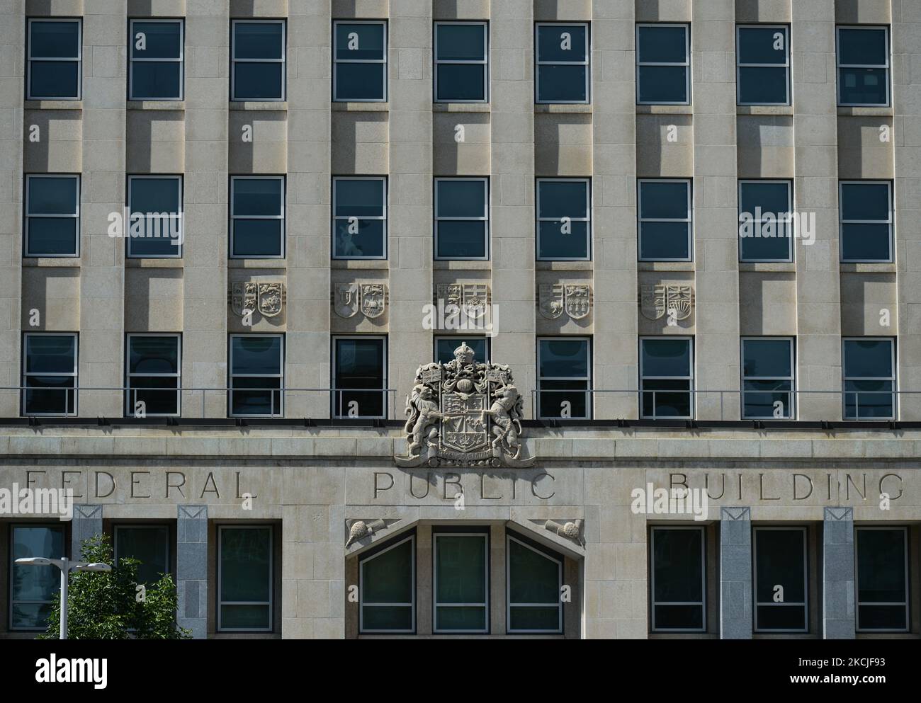 Edmonton art deco building federal building hi-res stock photography ...