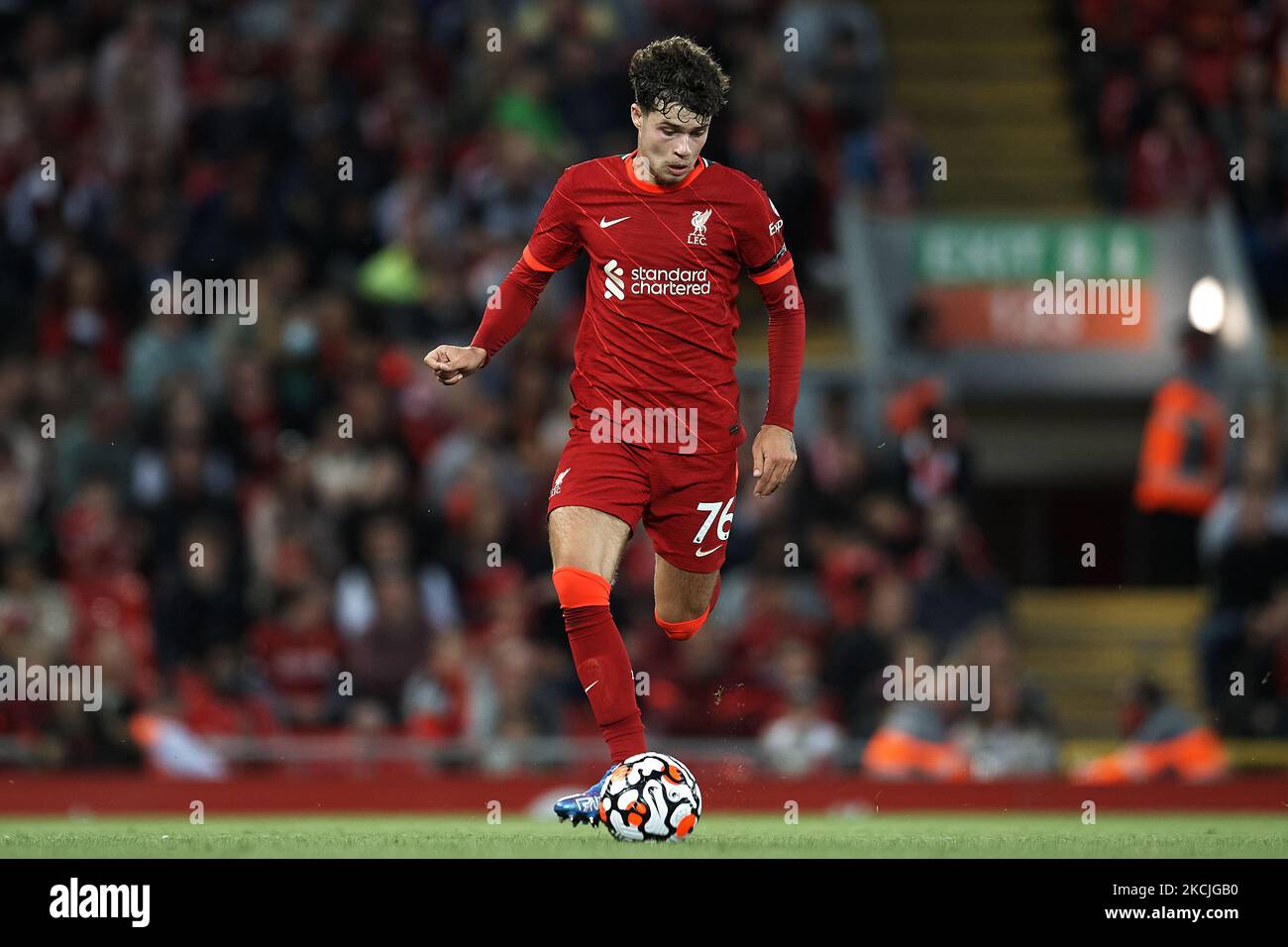 Neco William of Liverpool in action during the pre-season friendly ...