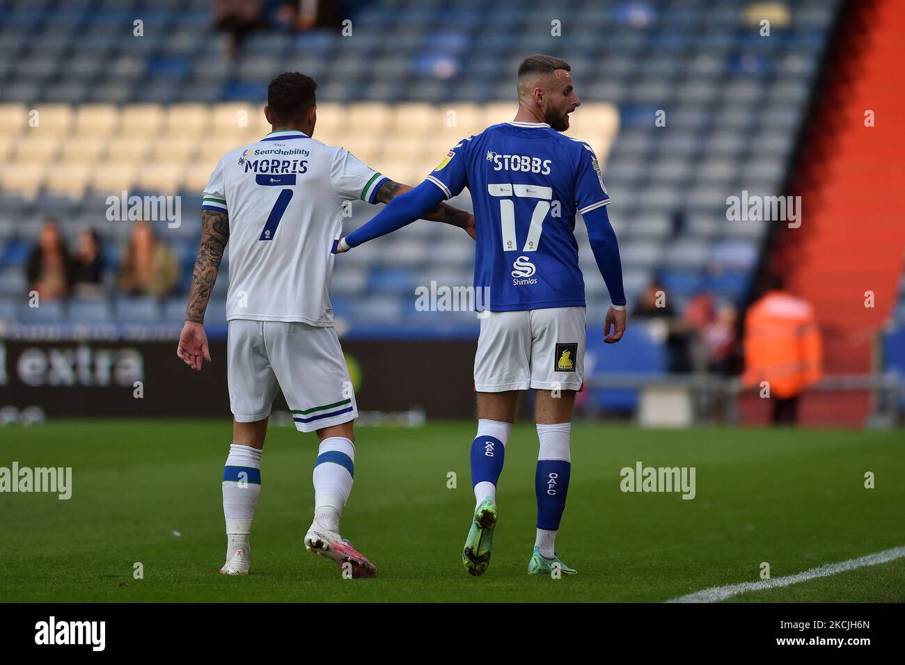 Oldham Athletic's Jack Stobbs during the Carabao Cup match between ...