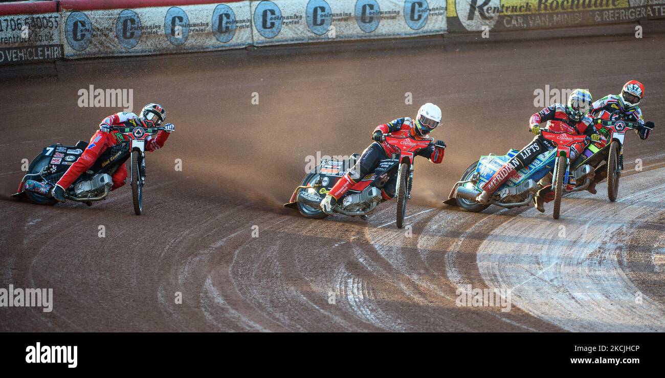 Jordan Palin (White) and Hans Andersen (Yellow) lead Tom Brennan (Red ...