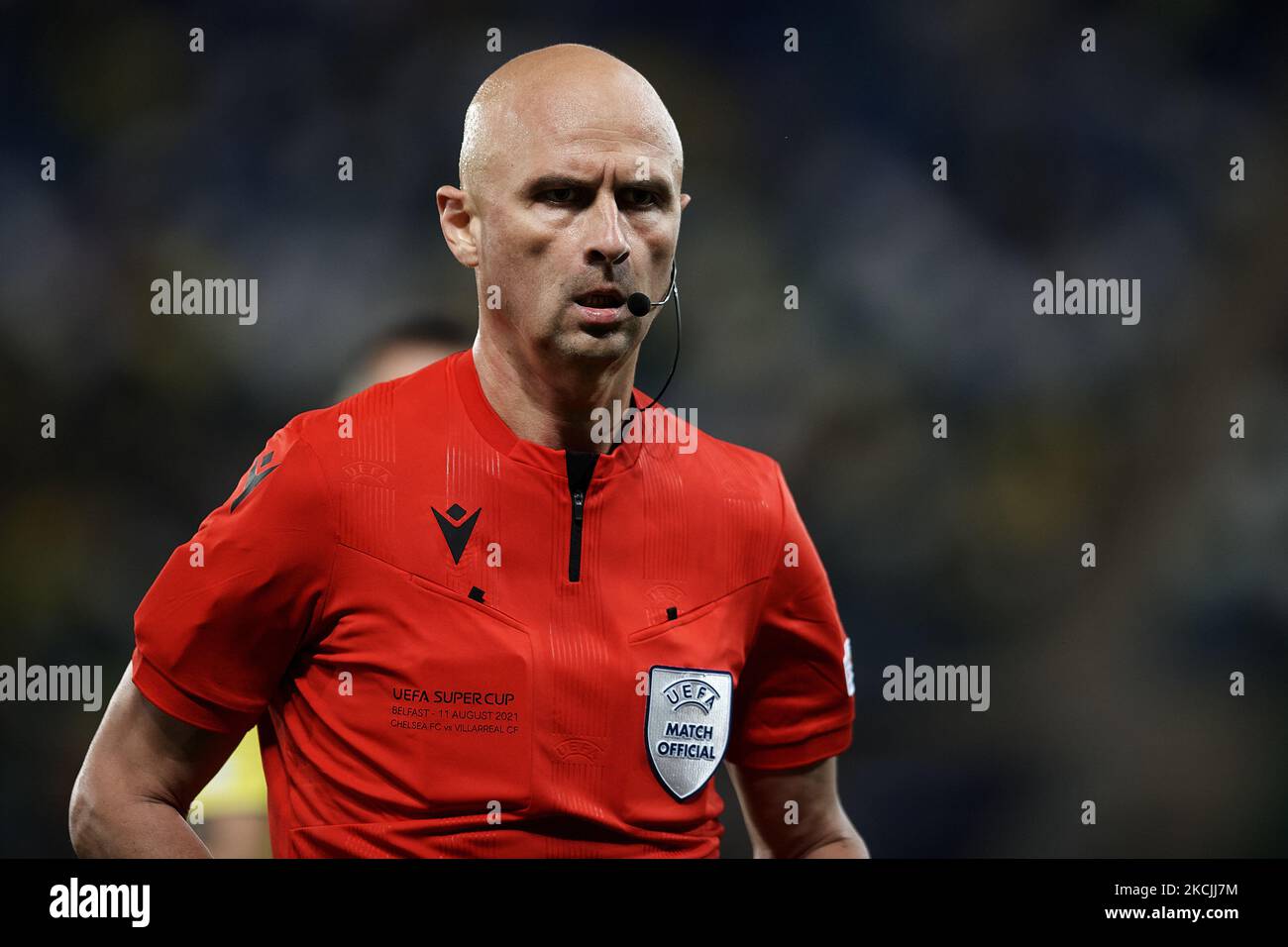 The referee Sergei Karasev during the UEFA Super Cup Final match ...