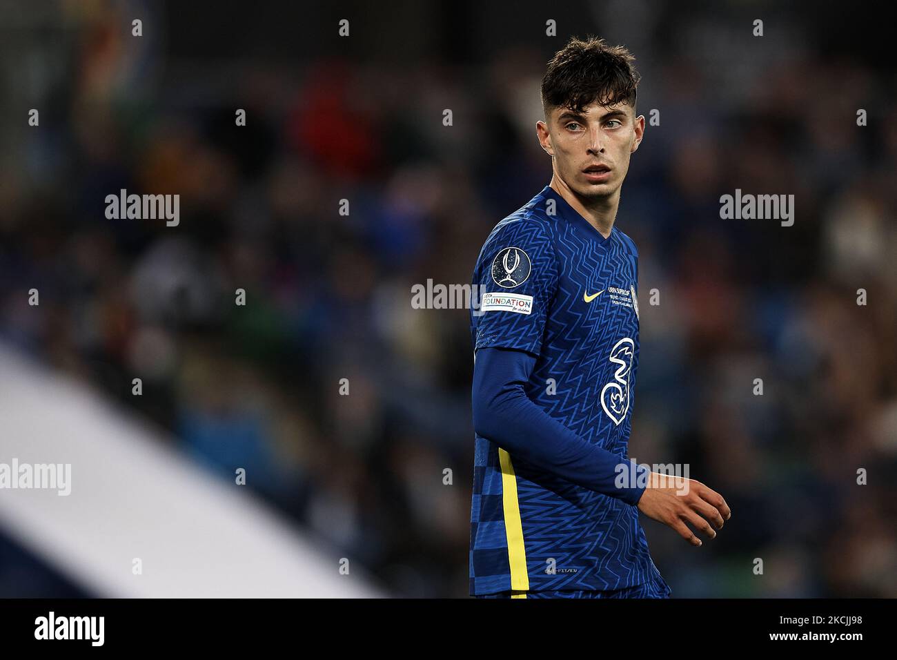 Kai Havertz of Chelsea during the UEFA Super Cup Final match between ...