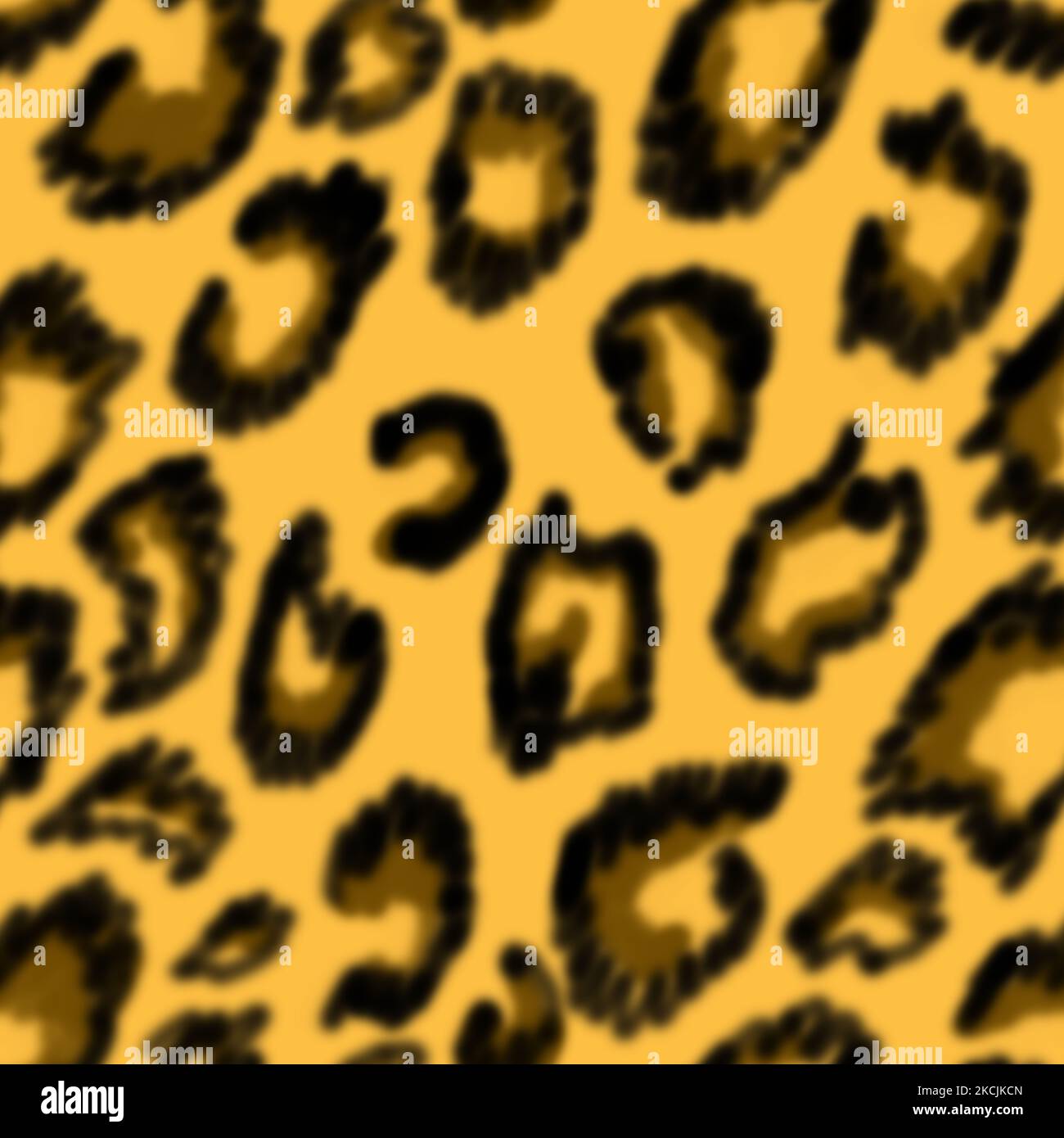 Leopard seamless pattern. Hand drawn cheetah and wild cat skin surface ...